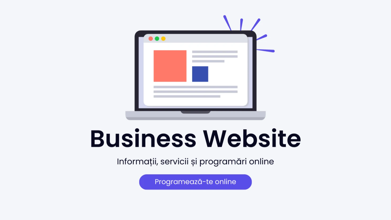 Business Website - Informatii, Servicii, Programari